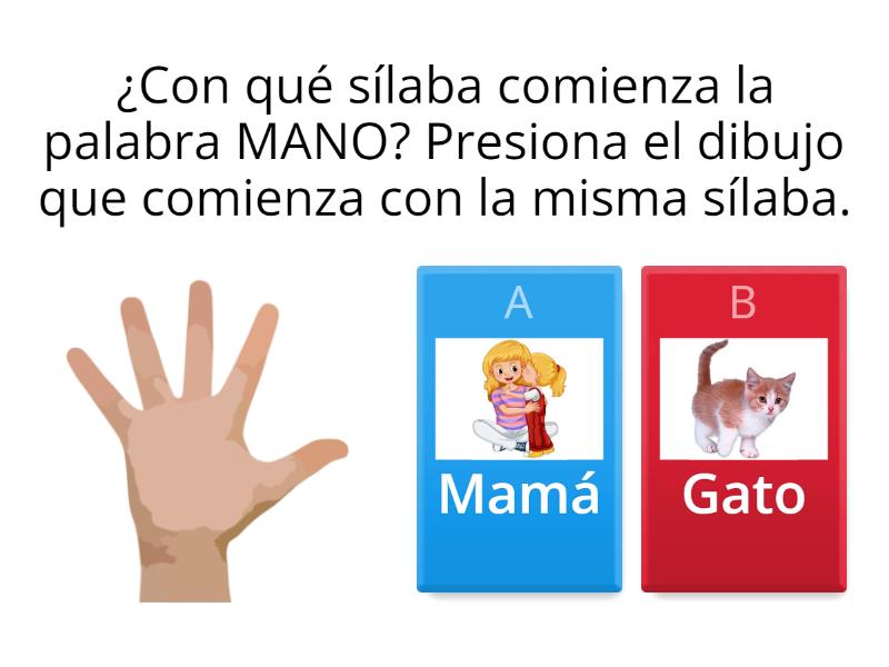 Copia del Juego "sílaba inicial" - Quiz