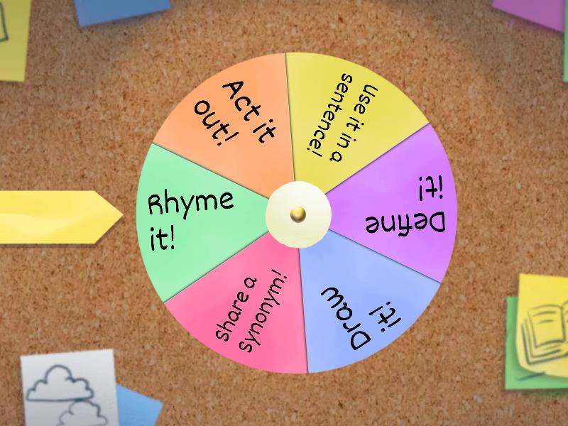 New Vocabulary Spin! - Random wheel
