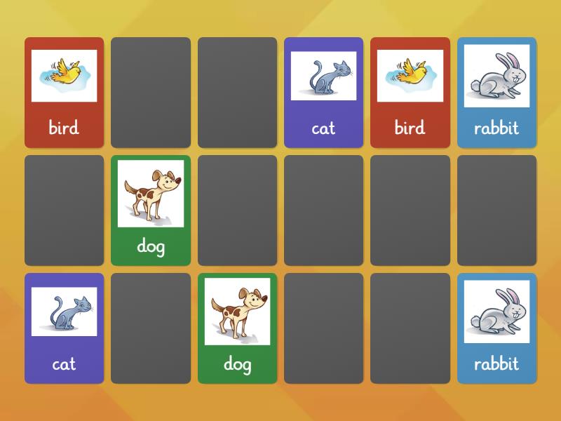 Memory dex dino U7 (animals) - Matching pairs