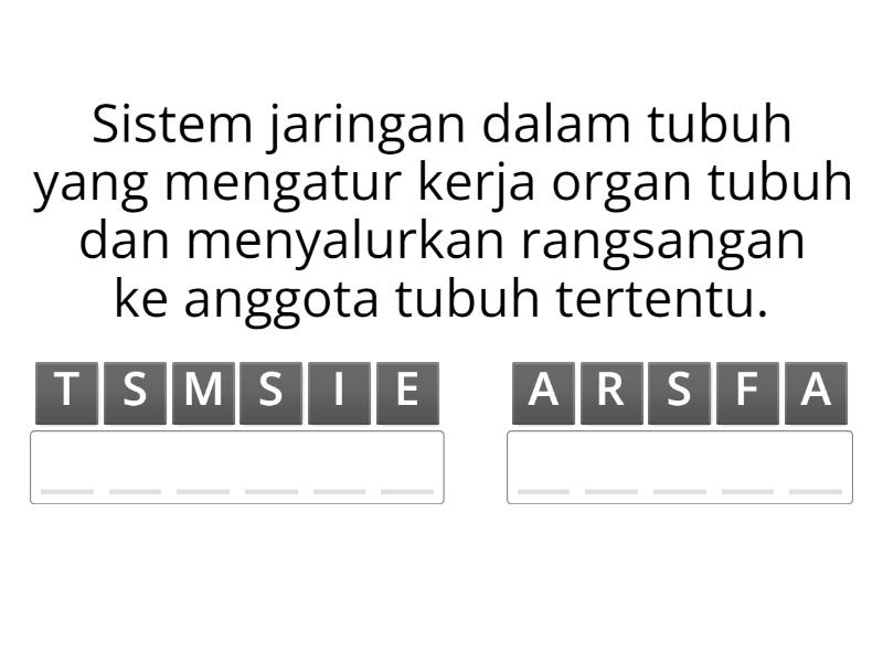 Game Rangka, Otot, dan Sendi - Anagrama