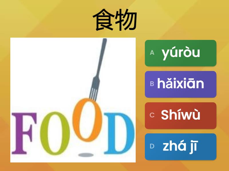 - Food and Drinks-Chinese - Quiz