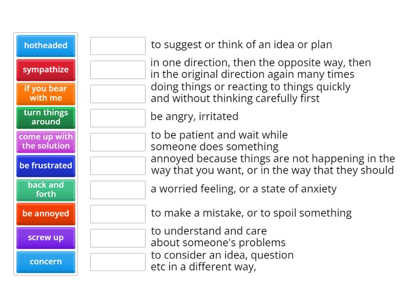 IB Pre-Interm. Module 8 lesson 2 - Match up