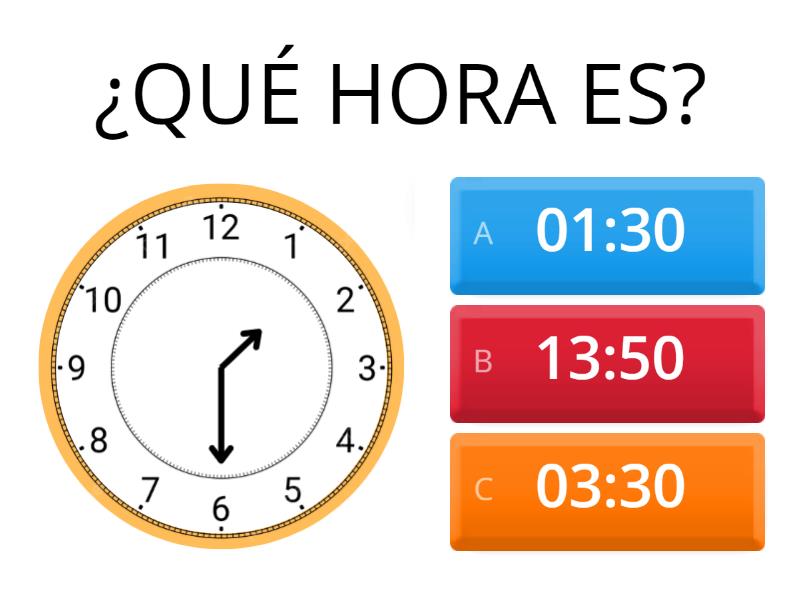 ¿Qué hora es? - Quiz