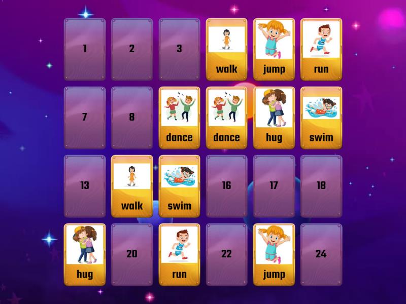 Memory -action words - Parejas