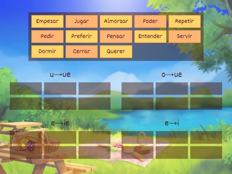 SP3- Stem-changing verbs - Group sort