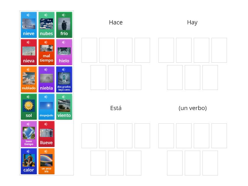 El clima (3) - Group sort