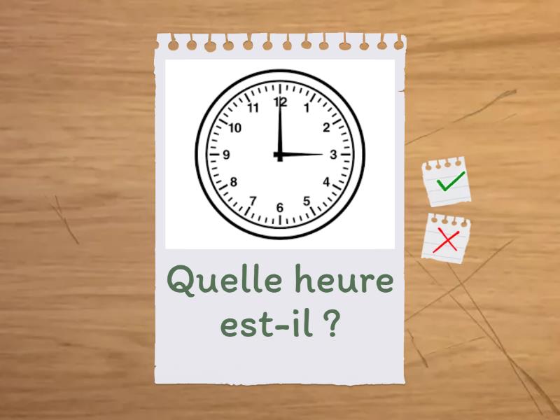 DEMANDER ET DONNER L’HEURE - Flash cards