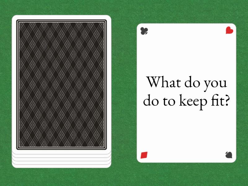 Diet and Health - Speaking cards