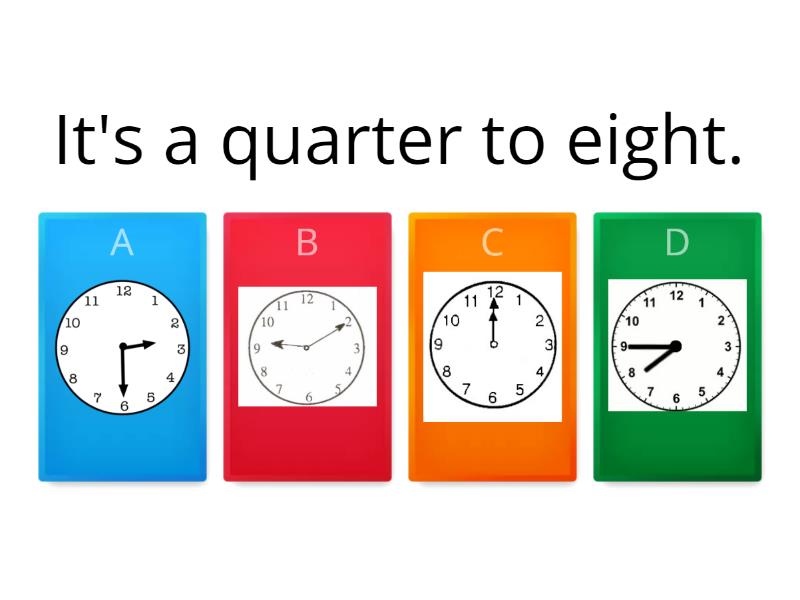 kids box 5 - unit 1 - Clock - Quiz