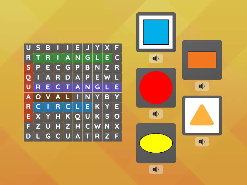 SHAPES - Wordsearch