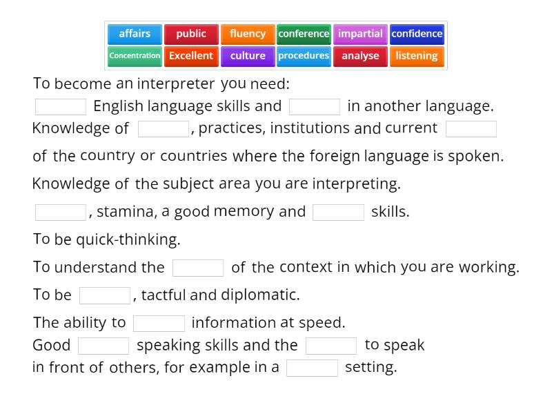 Skills & Qualities Recap - Complete the sentence