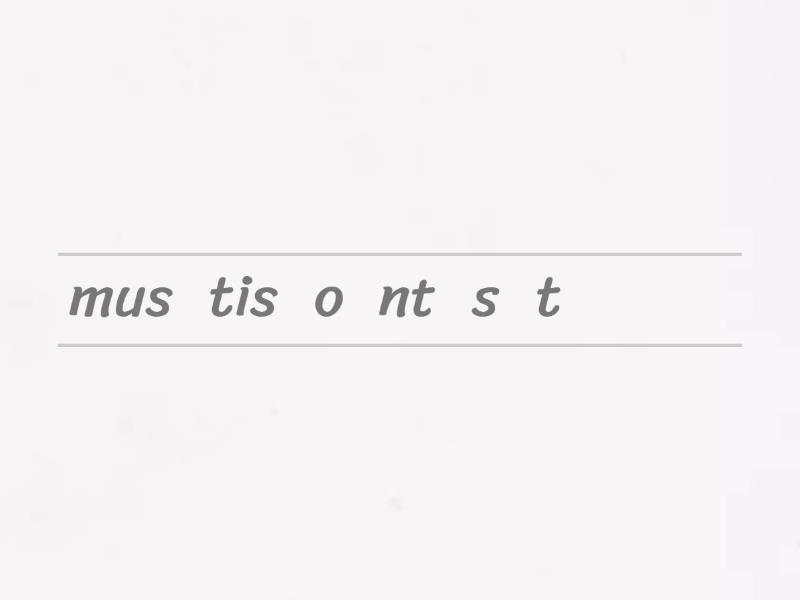 Present, Imperfect, Future, and Perfect Tense endings - Unjumble