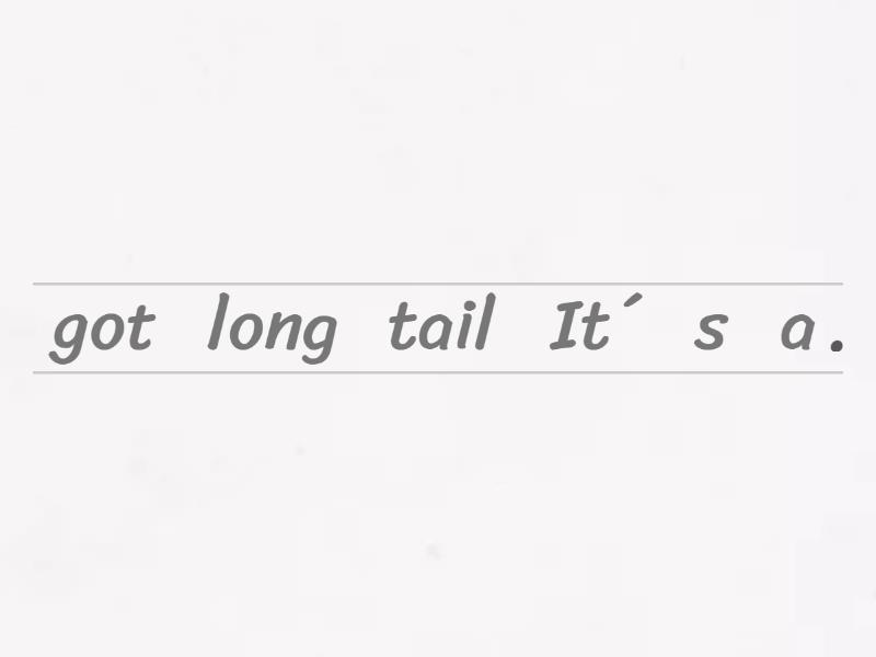 Explore together 2 - unit 4 animals - Unjumble