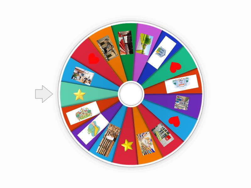 places around town - Spin the wheel