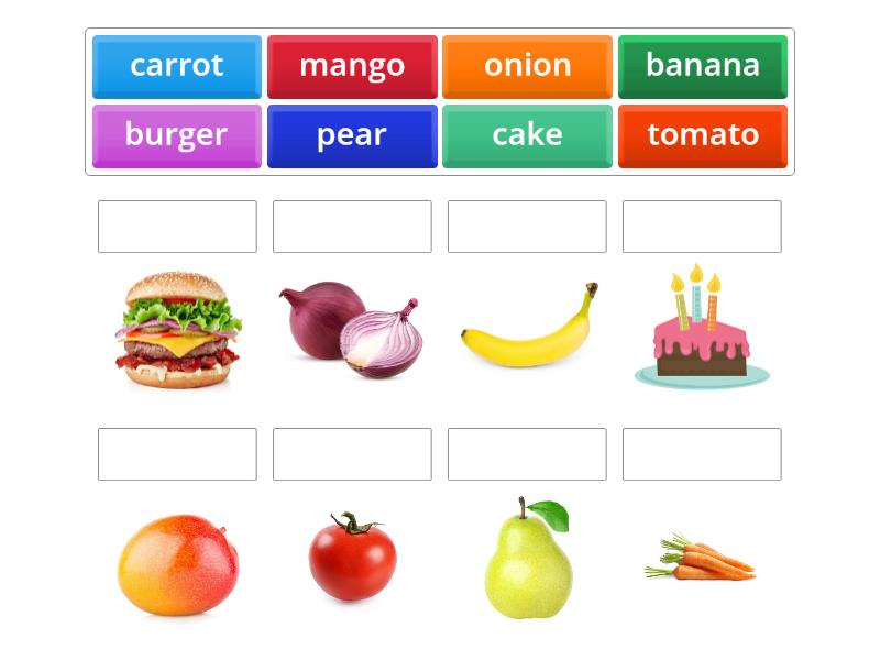 Academy Stars 1. Unit 10. Food Vocabulary Match - Match up