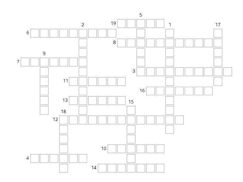 CRUCIGRAMA-VOCABULARIO SOBRE EL ARTE - Crossword