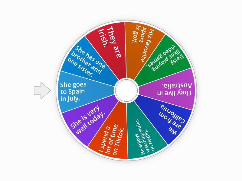 Ask Questions - Spin the wheel