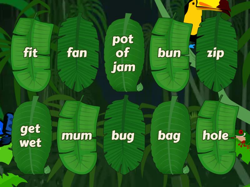 Mum bug's bag wordlist - Flip tiles