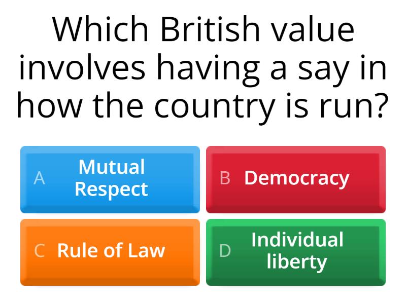 British Values - Quiz