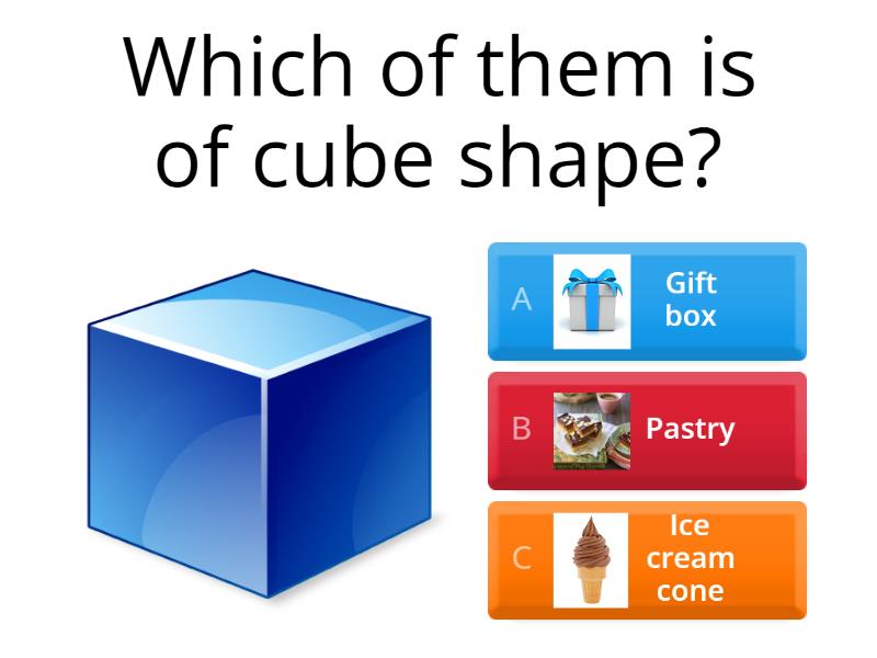 3D shape Cube - Quiz