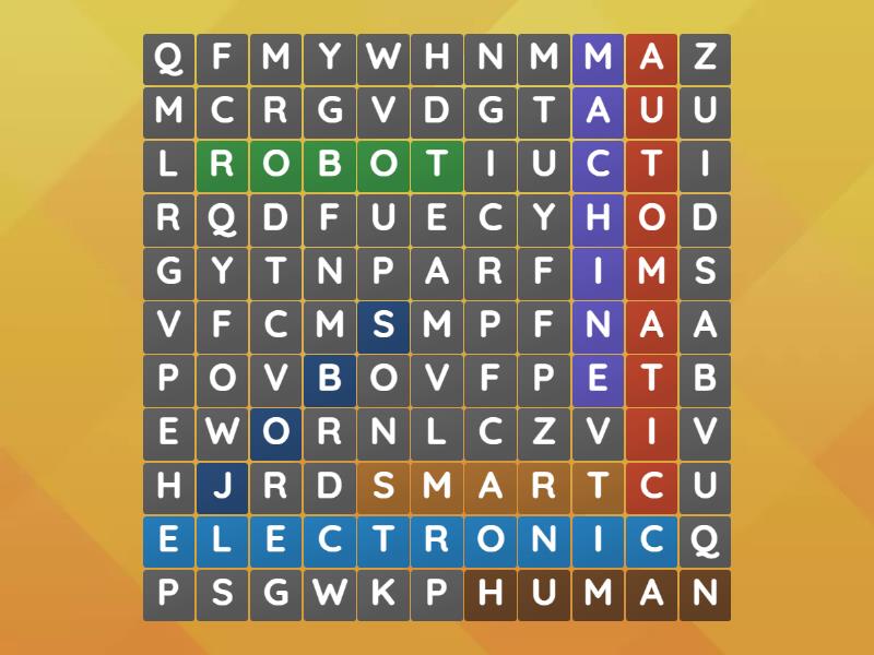 1. Robots - Wordsearch