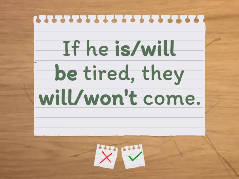 Unit 1 - first conditional revision - Flash cards