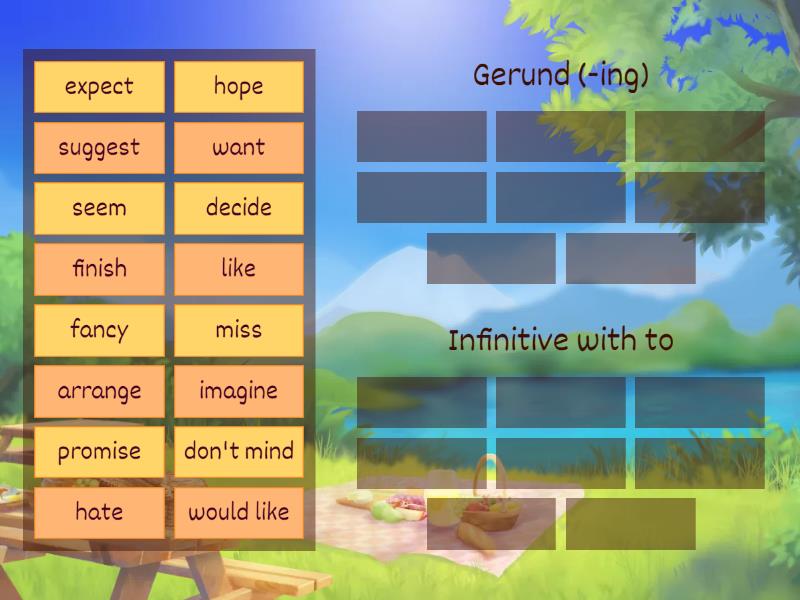 Gerund vs Infinitive B1 Roadmap - Group sort