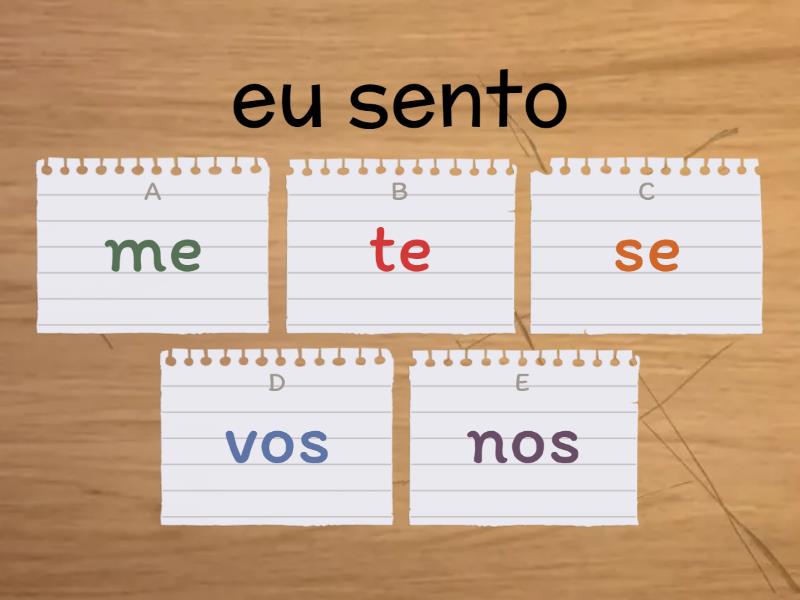 P1 A3.1 verbos reflexos SENTAR-SE, VESTIR-SE - Quiz