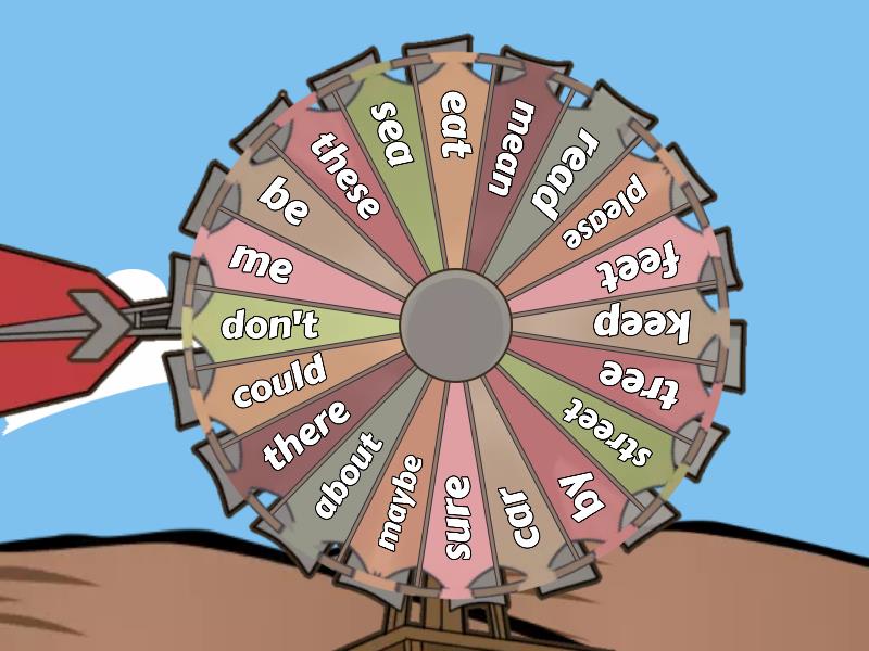 Lesson 17 Spelling and Sight Words - Random wheel