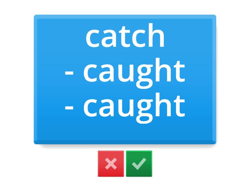 Неправильные глаголы, которые заканчиваются на ought/aught - Flash cards