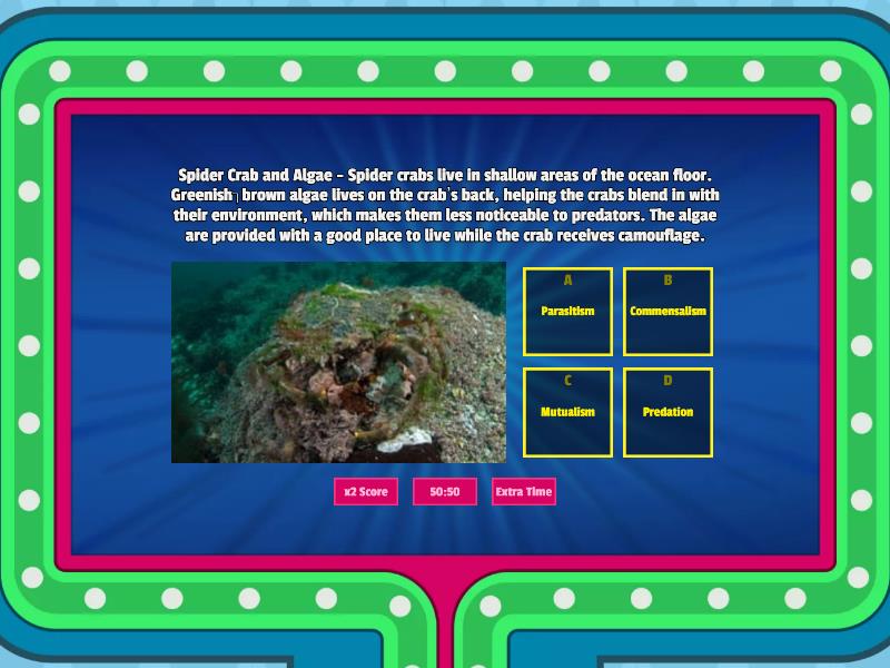 Symbiotic Relationships - - Gameshow quiz