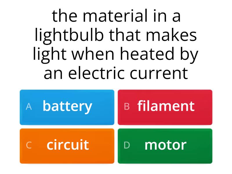 energy and circuit review - Quiz