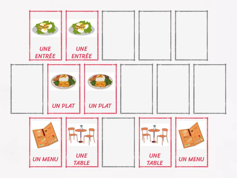 LE RESTAURANT - Matching pairs