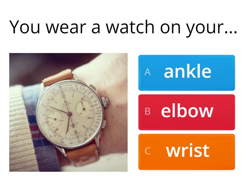 Body parts - multiple choice - Quiz