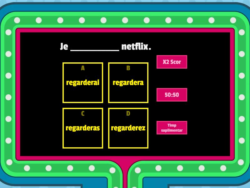 7 Le futur simple - Gameshow quiz