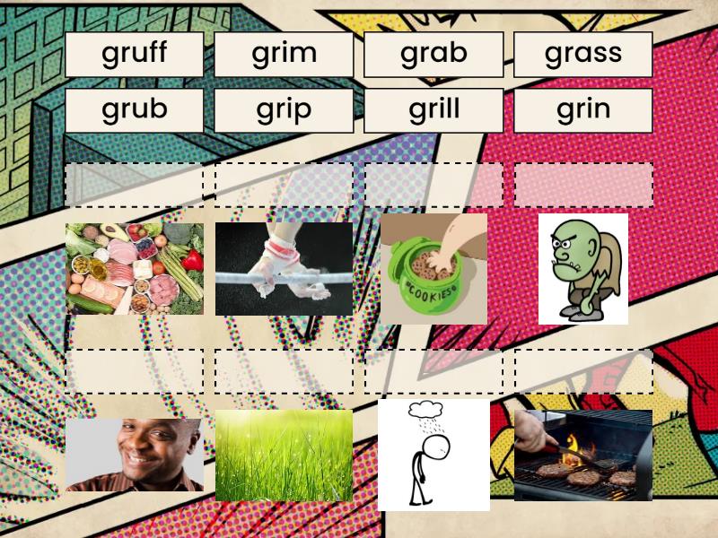 Reading /gr/ Words - Match up