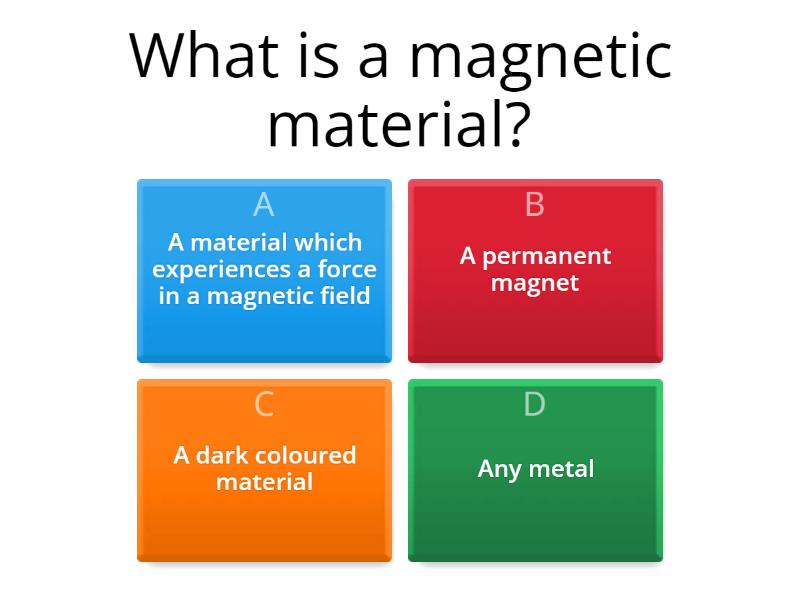 The Earth's Magnetic Field - Quiz