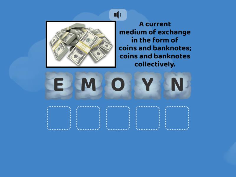 FF4 - VOCABULARY - UNIT 8 - Anagram