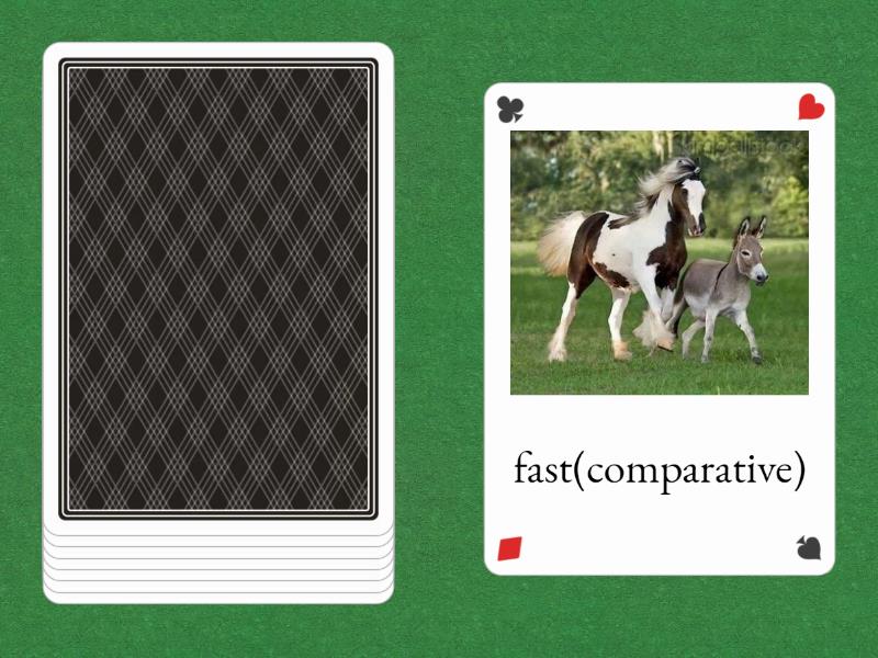 Comparatives and superlatives. - Speaking cards