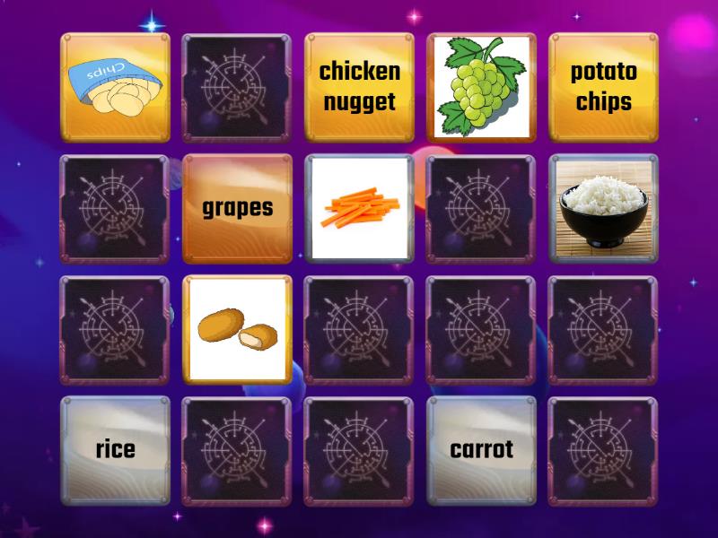 FOODS - Matching pairs