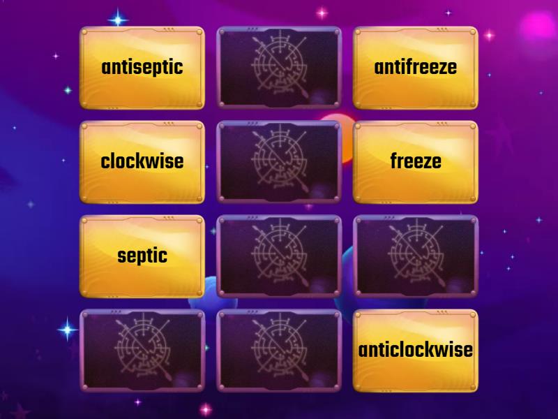 Bk3 Unit 12 Word Changers - Matching pairs