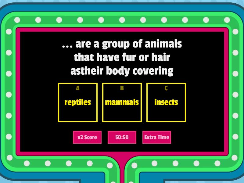 Topic 3 - Science grade 3 - Gameshow quiz