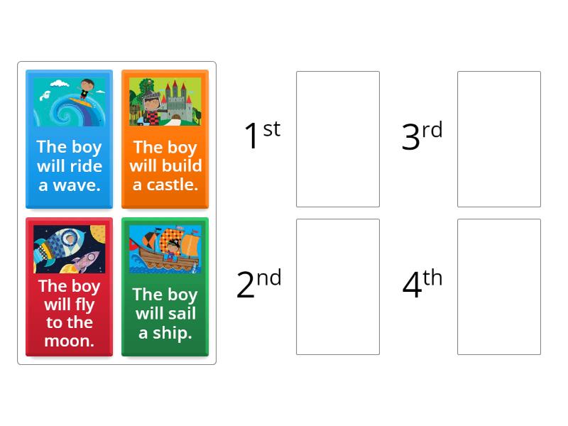 Order the story. - Orden correcto