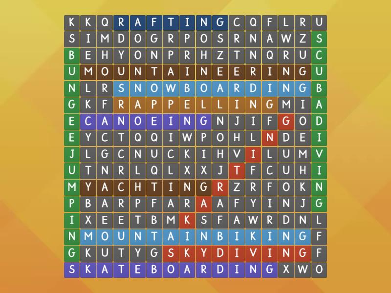 G5 Unit 5 Voca Word Search - Wordsearch