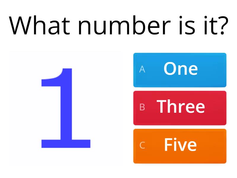 - Numbers 1 to 10 - Quiz