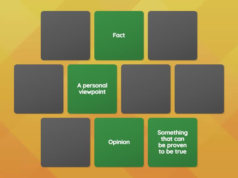 Types of evidence match up task - Matching pairs