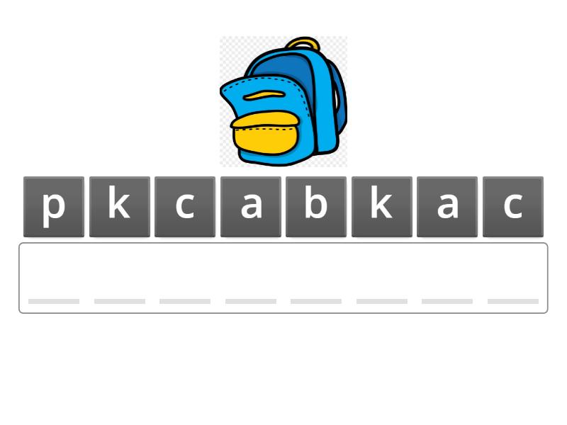 School Things - Anagram