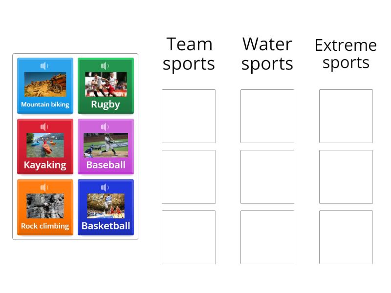 Sports 2 - Unit 1 - Group sort