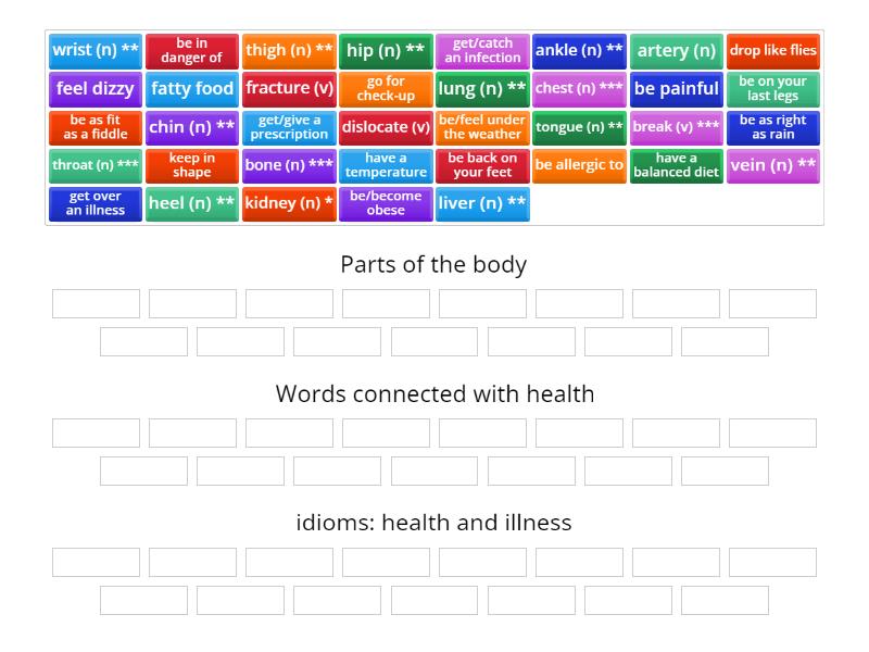 Gateway B2 Unit 6 vocabulary review - Group sort Gateway B2 Unit 6 vocabulary review - Group sort