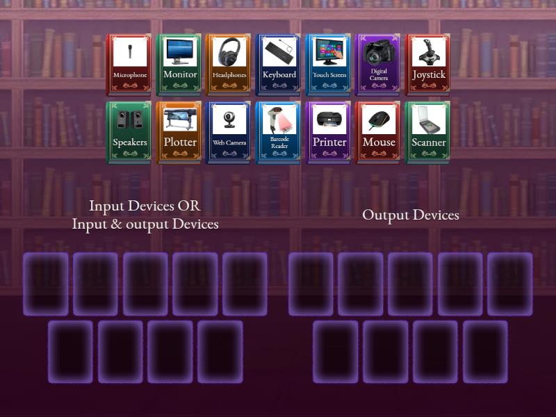 Input and Output Devices - Group sort